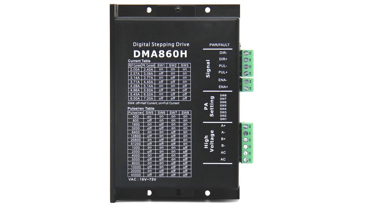 DIGITAL STEPPER DRIVE DMA860H 2 PHASE – NEW – Industrial Automations